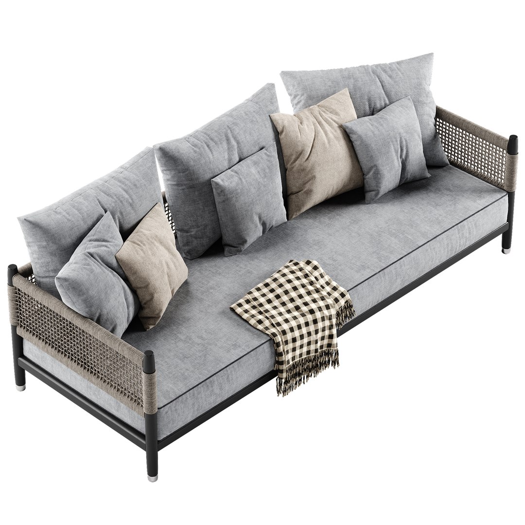 3D Flexform Parker Sofa Model - TurboSquid 1970987