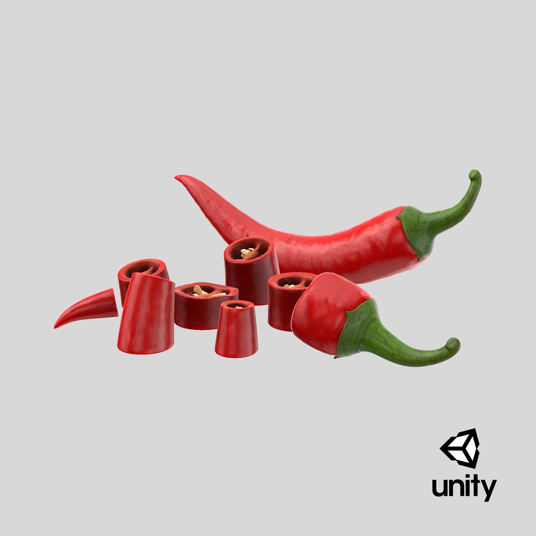 Chopped Red Chili 3D Model - TurboSquid 2252977