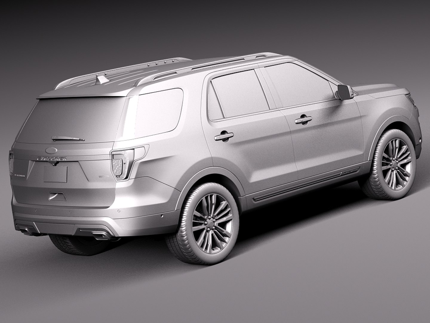 3d 2016 Explorer Model