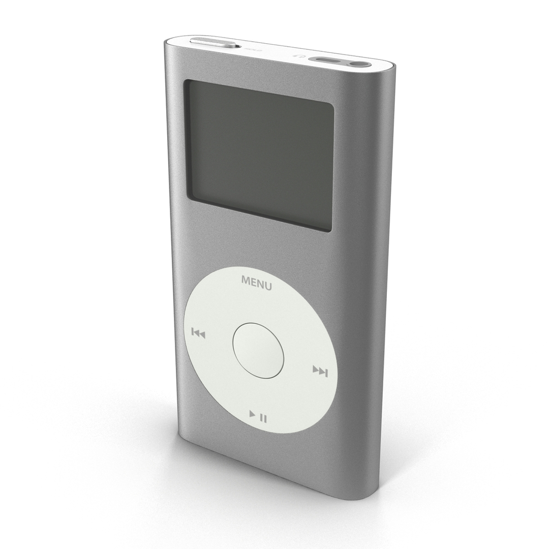 ipod mini grey modeled 3d max
