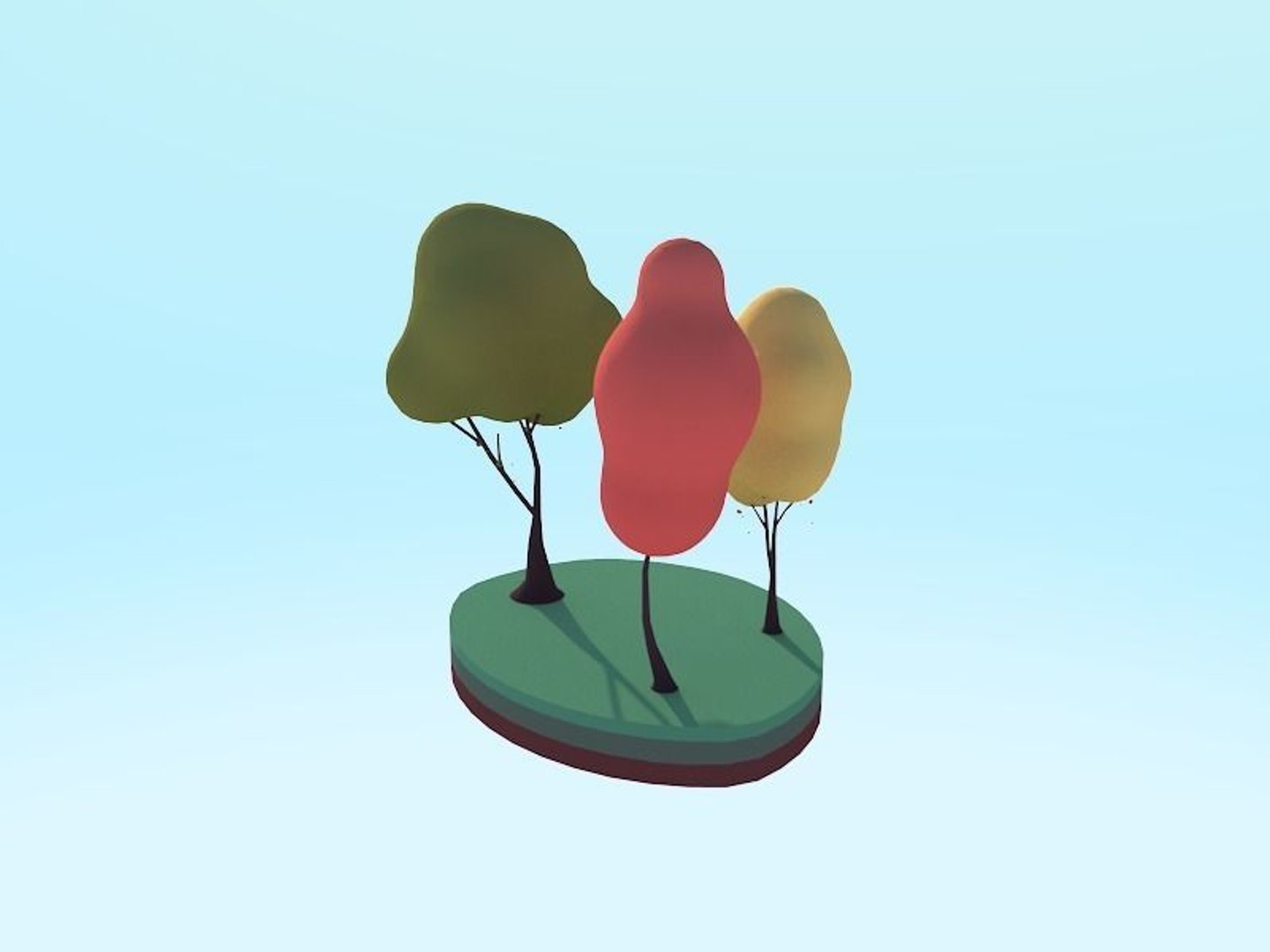 Free 3D Model Cartoon Trees Pack - TurboSquid 1360740