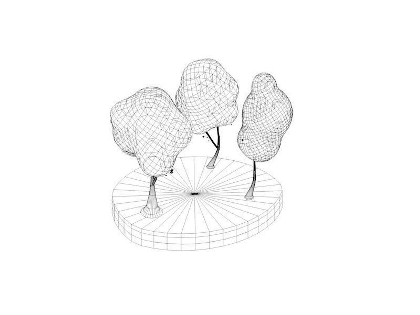 Free 3D Model Cartoon Trees Pack - TurboSquid 1360740