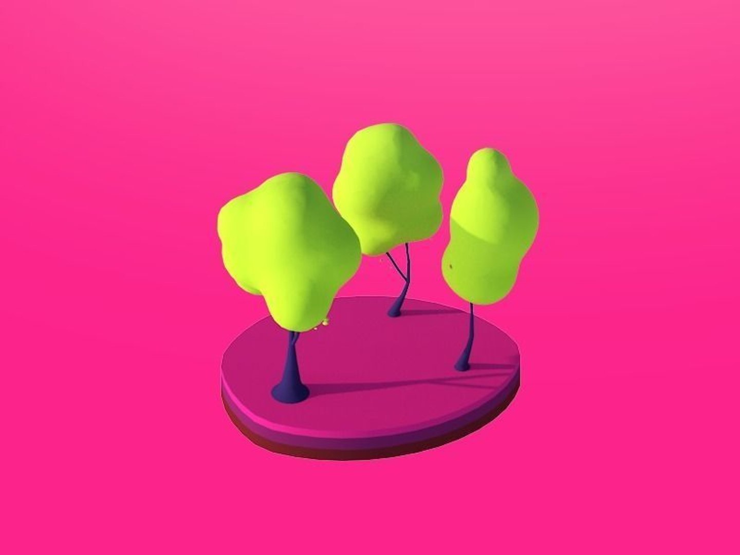 Free 3D Model Cartoon Trees Pack - TurboSquid 1360740