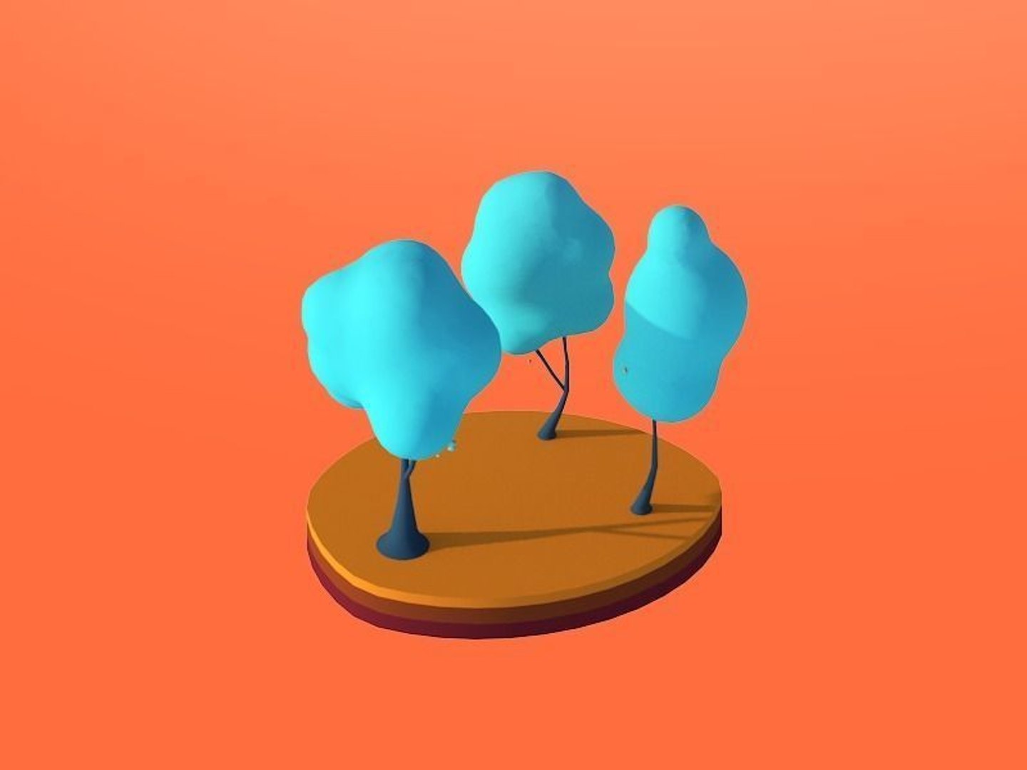 Free 3D Model Cartoon Trees Pack - TurboSquid 1360740