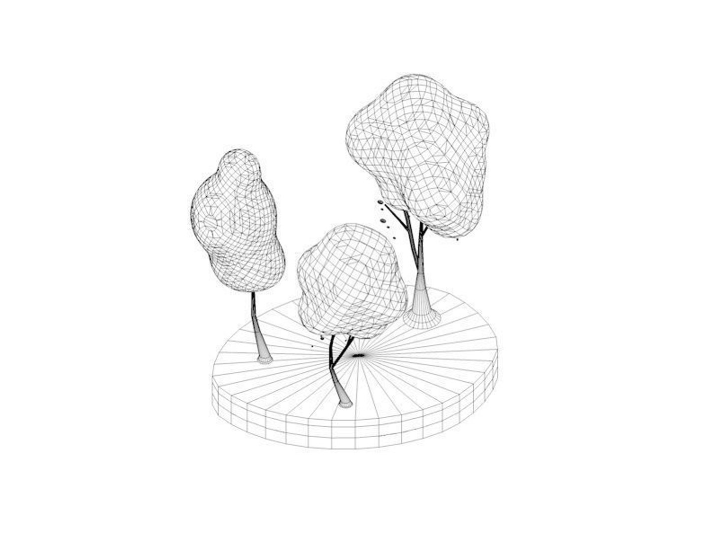 Free 3D Model Cartoon Trees Pack - TurboSquid 1360740