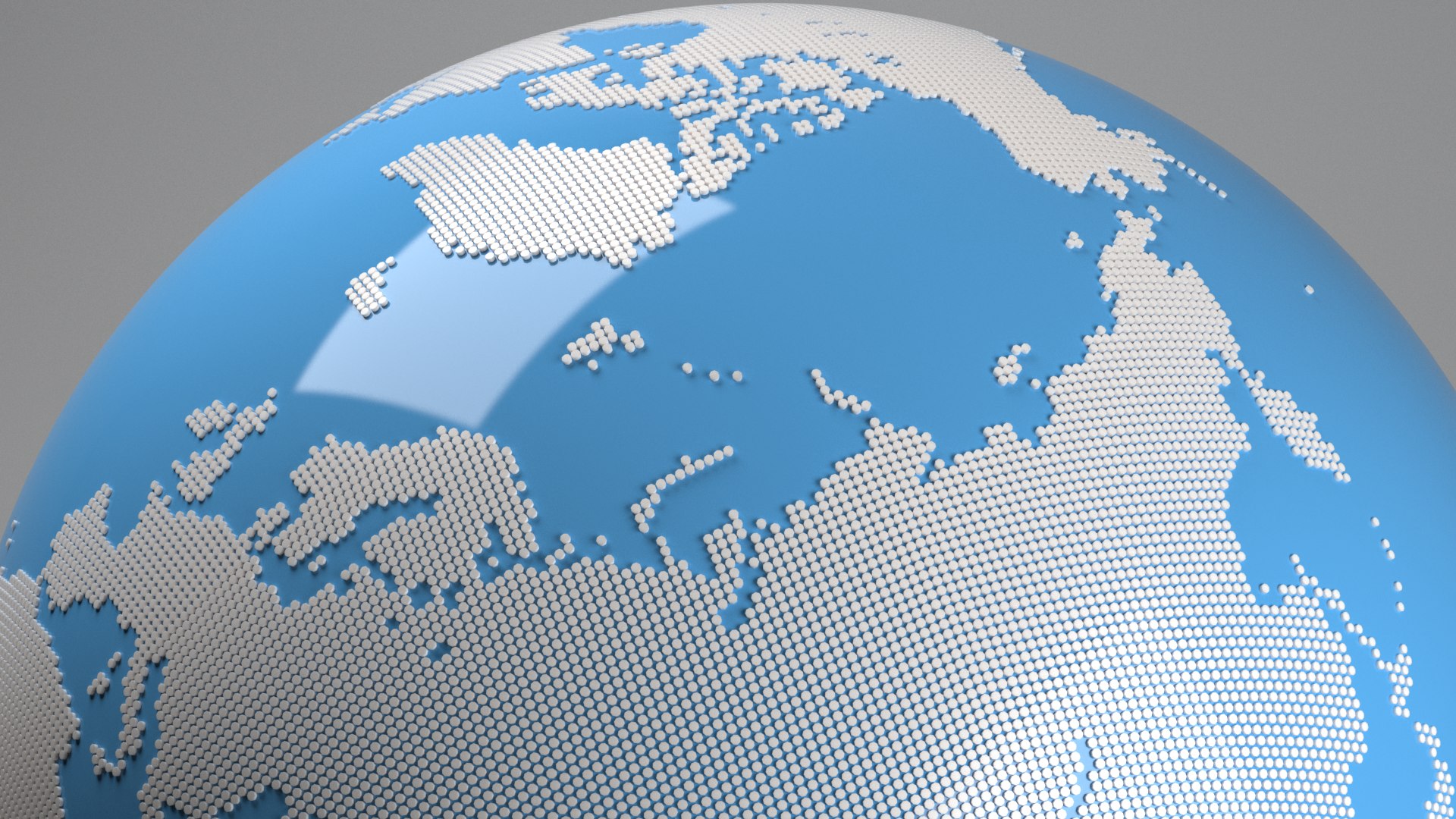 Pixeled Globe Shape 3D model - TurboSquid 2004266