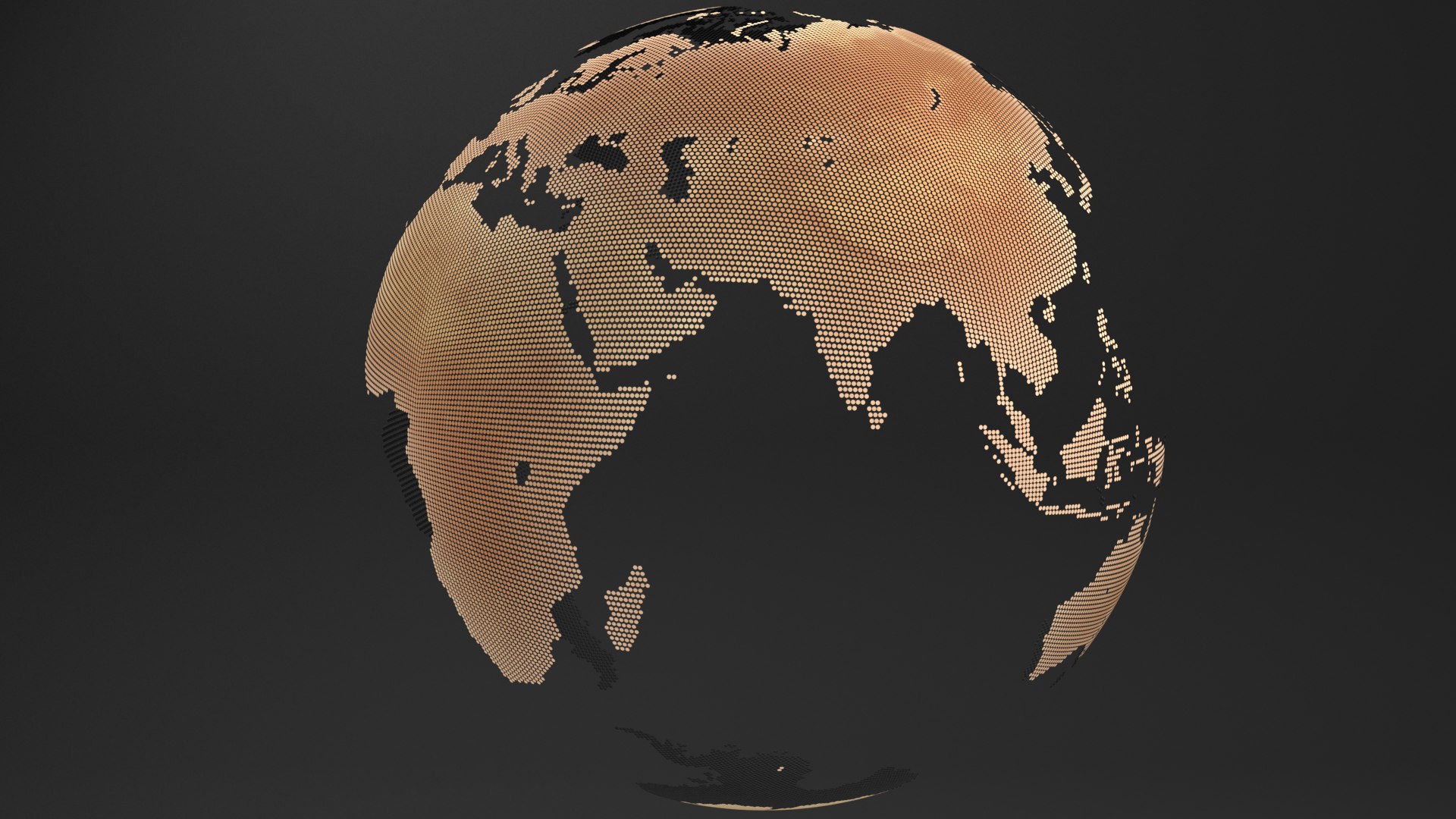 Pixeled Globe Shape 3D model - TurboSquid 2004266