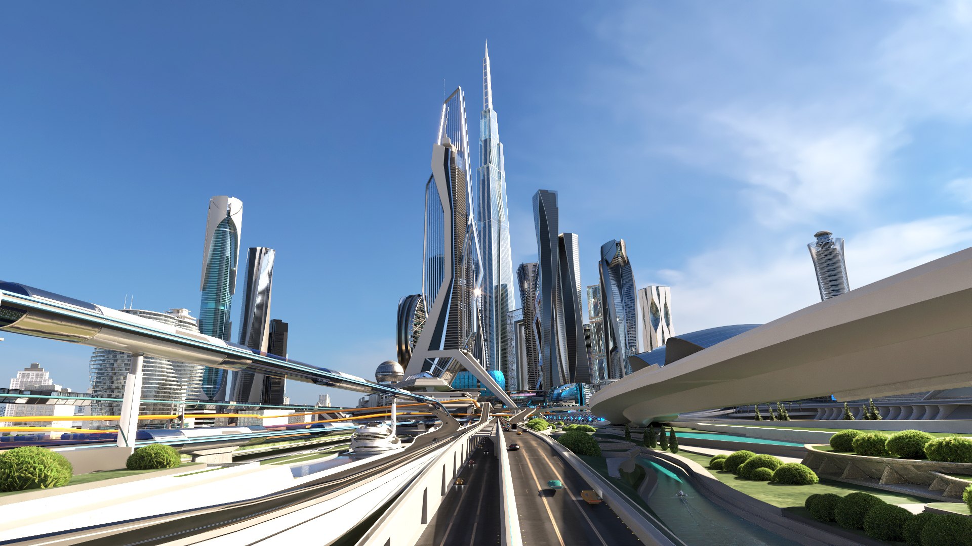 Future City Next 3D Model - TurboSquid 1718146