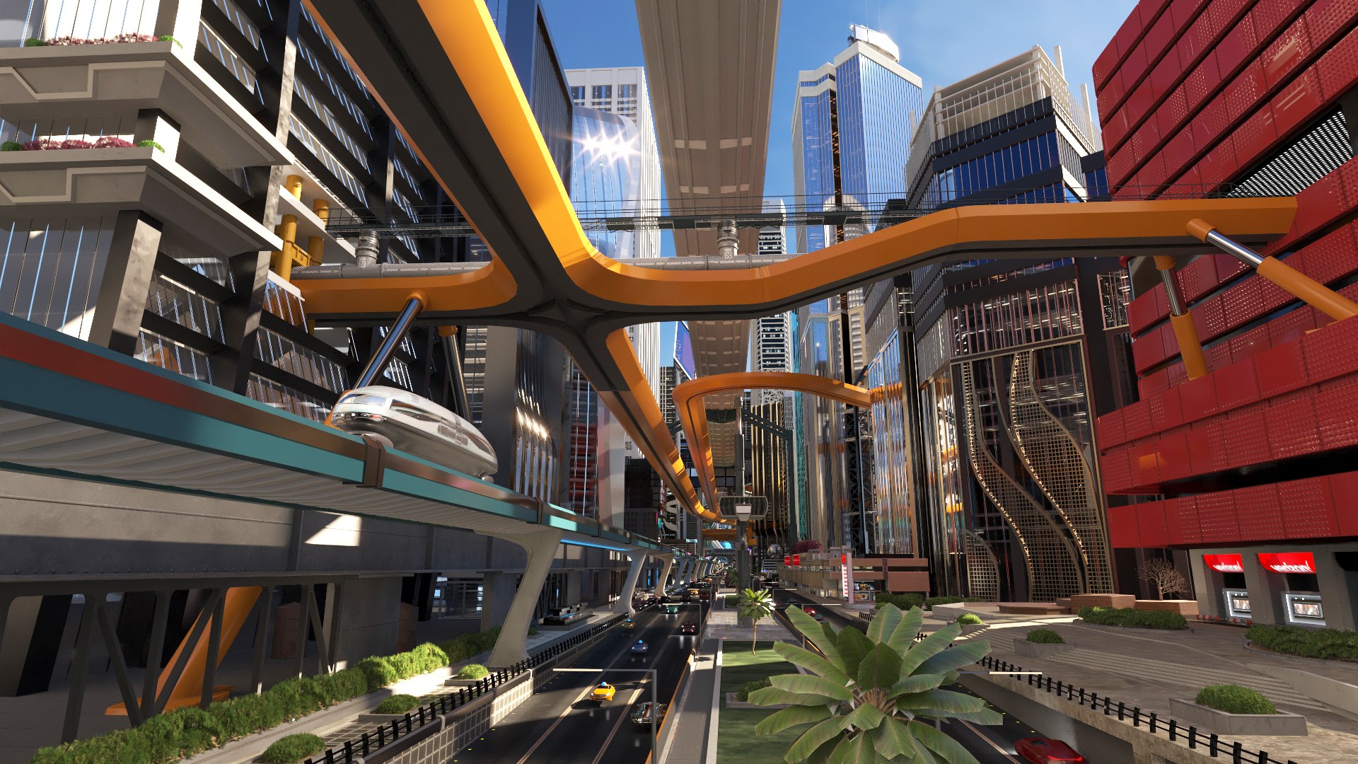 Future City Next 3D Model - TurboSquid 1718146