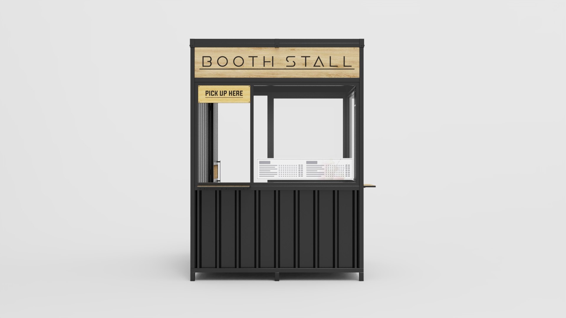 Booth Stall 3D Model - TurboSquid 1918197