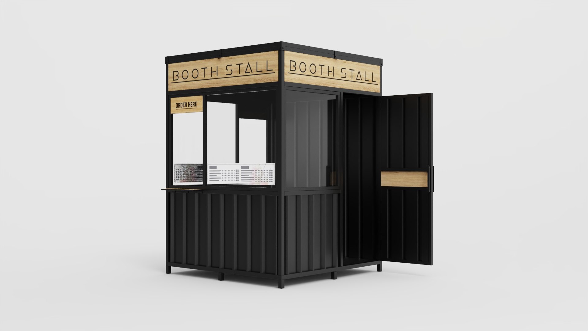 Booth Stall 3D Model - TurboSquid 1918197
