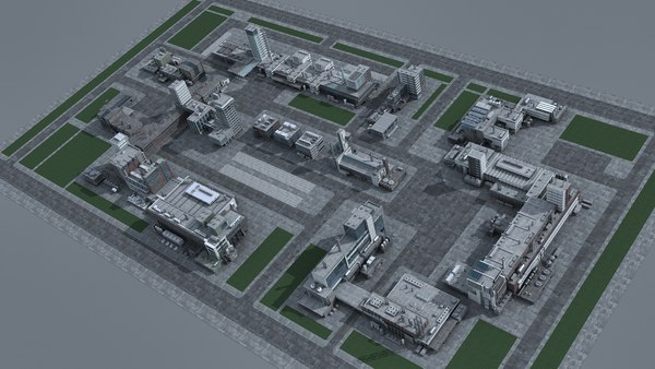 3D city building structure - TurboSquid 1681264