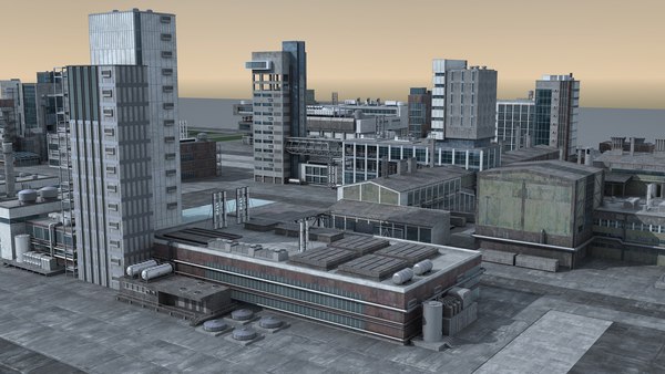 3D city building structure - TurboSquid 1681264