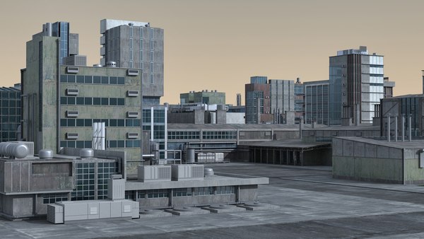 3D city building structure - TurboSquid 1681264