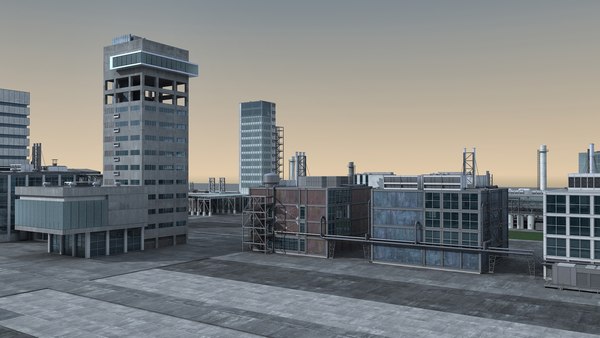 3D city building structure - TurboSquid 1681264
