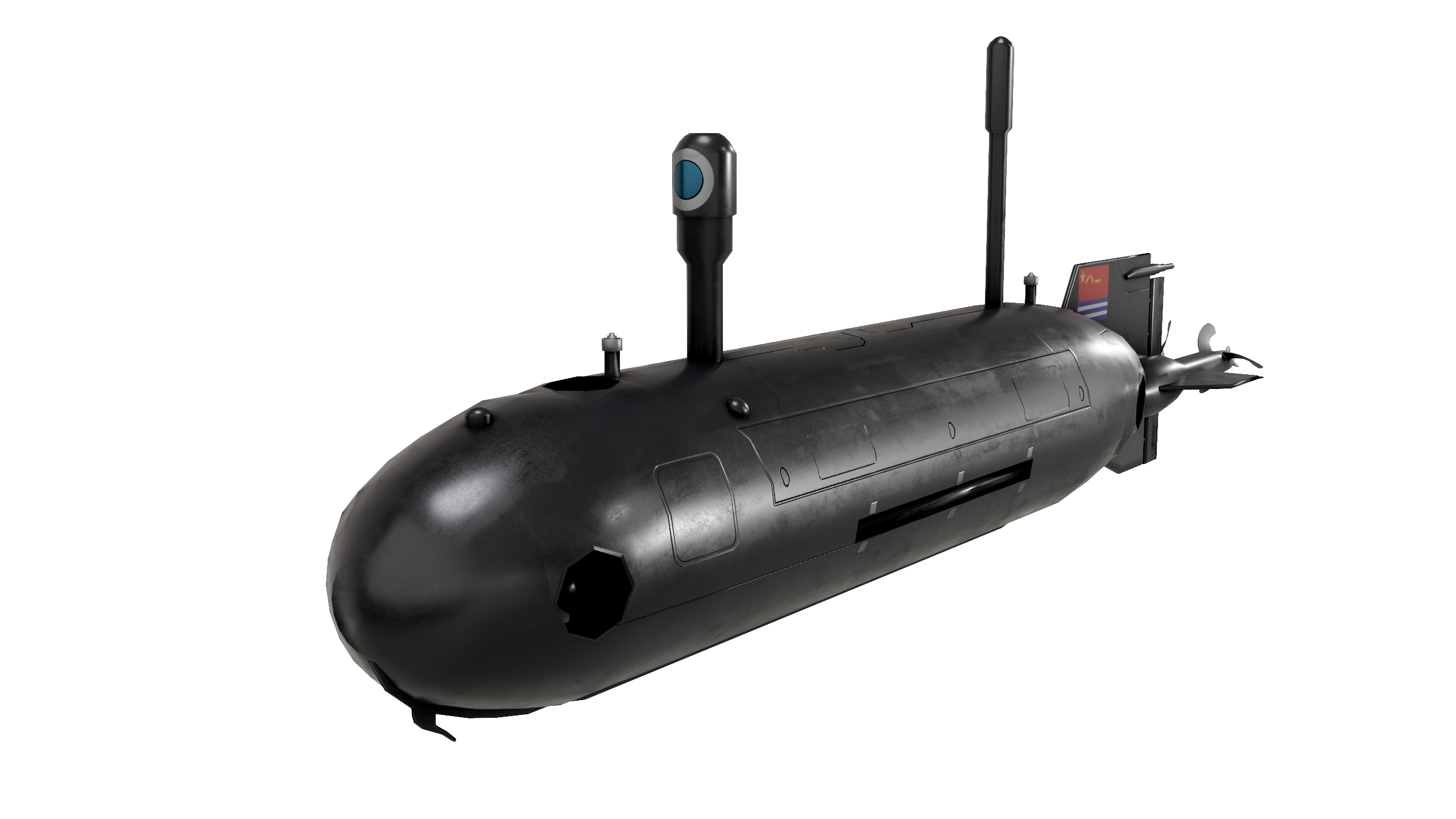 HSU-001 Unbemanntes Unterwasserfahrzeug 3D-Modell - TurboSquid 1704741