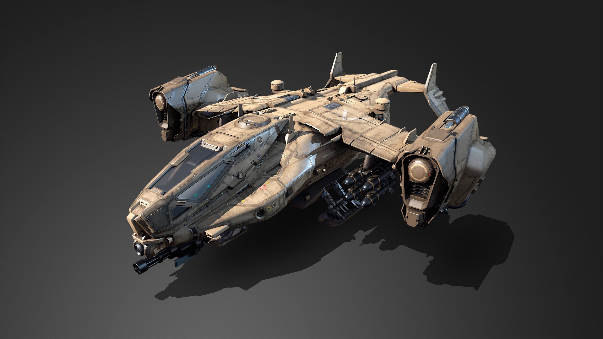 SF - Heavy Military Dropship 3D - TurboSquid 2322505