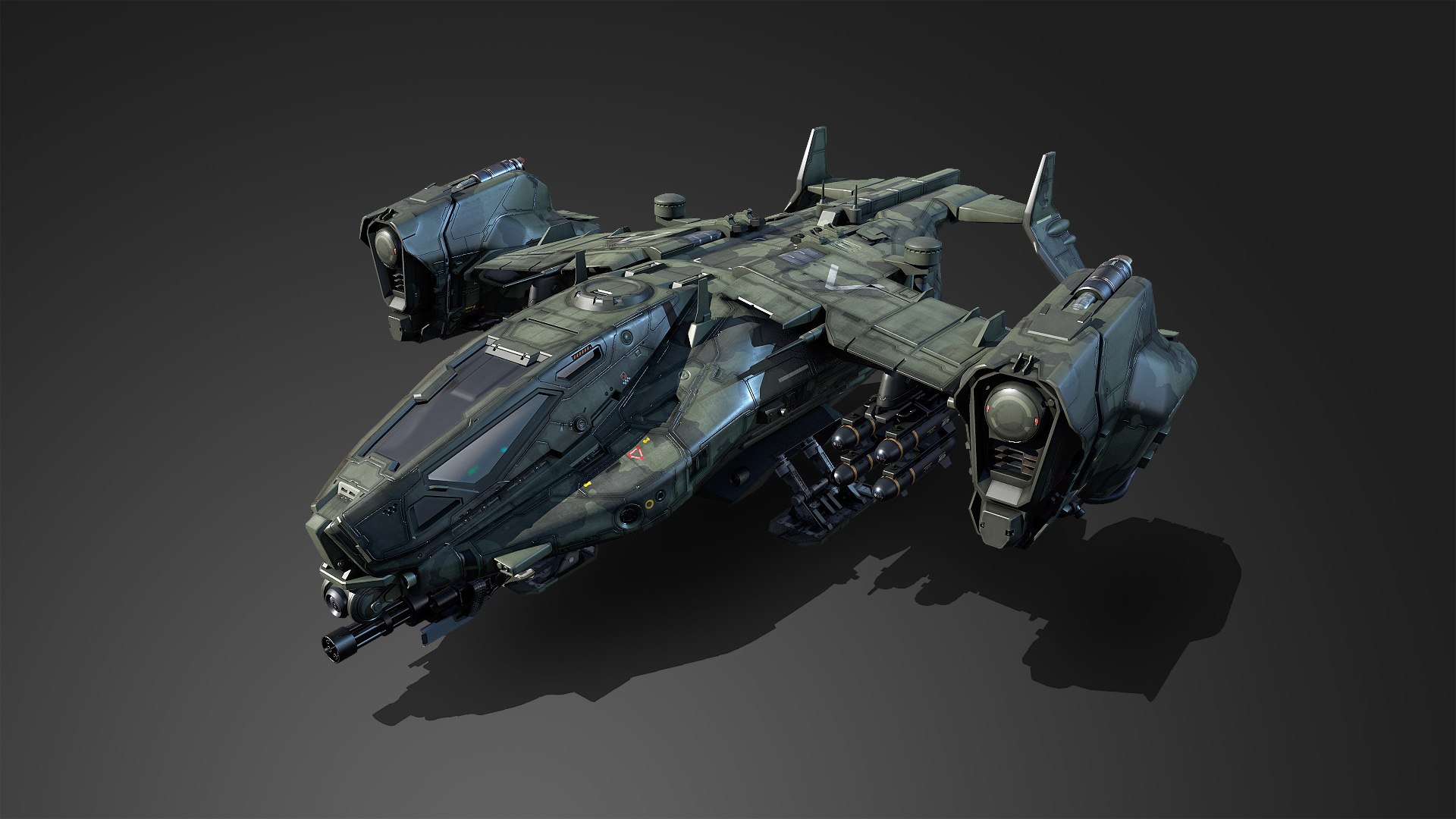 SF - Heavy Military Dropship 3D - TurboSquid 2322505