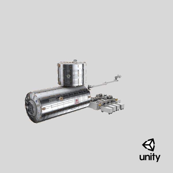Iss japanese experiment module model - TurboSquid 1611301
