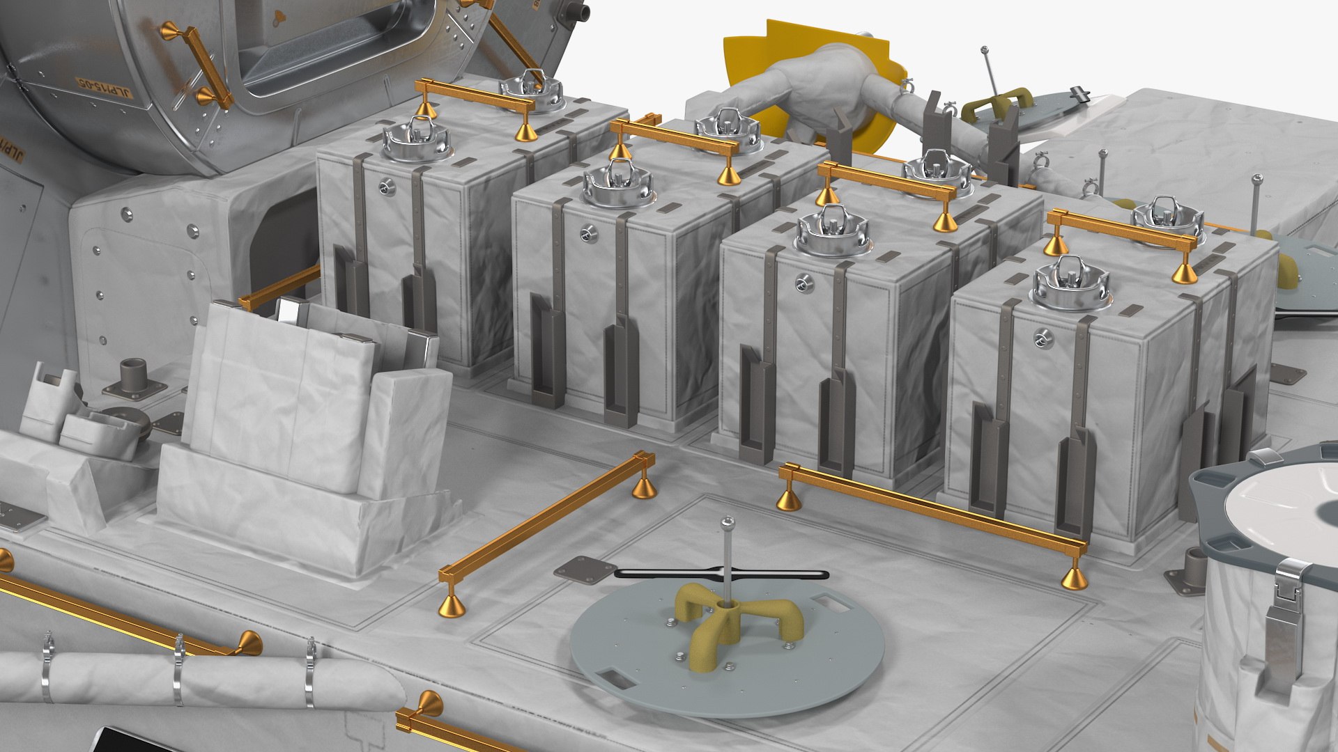 Iss japanese experiment module model - TurboSquid 1611301