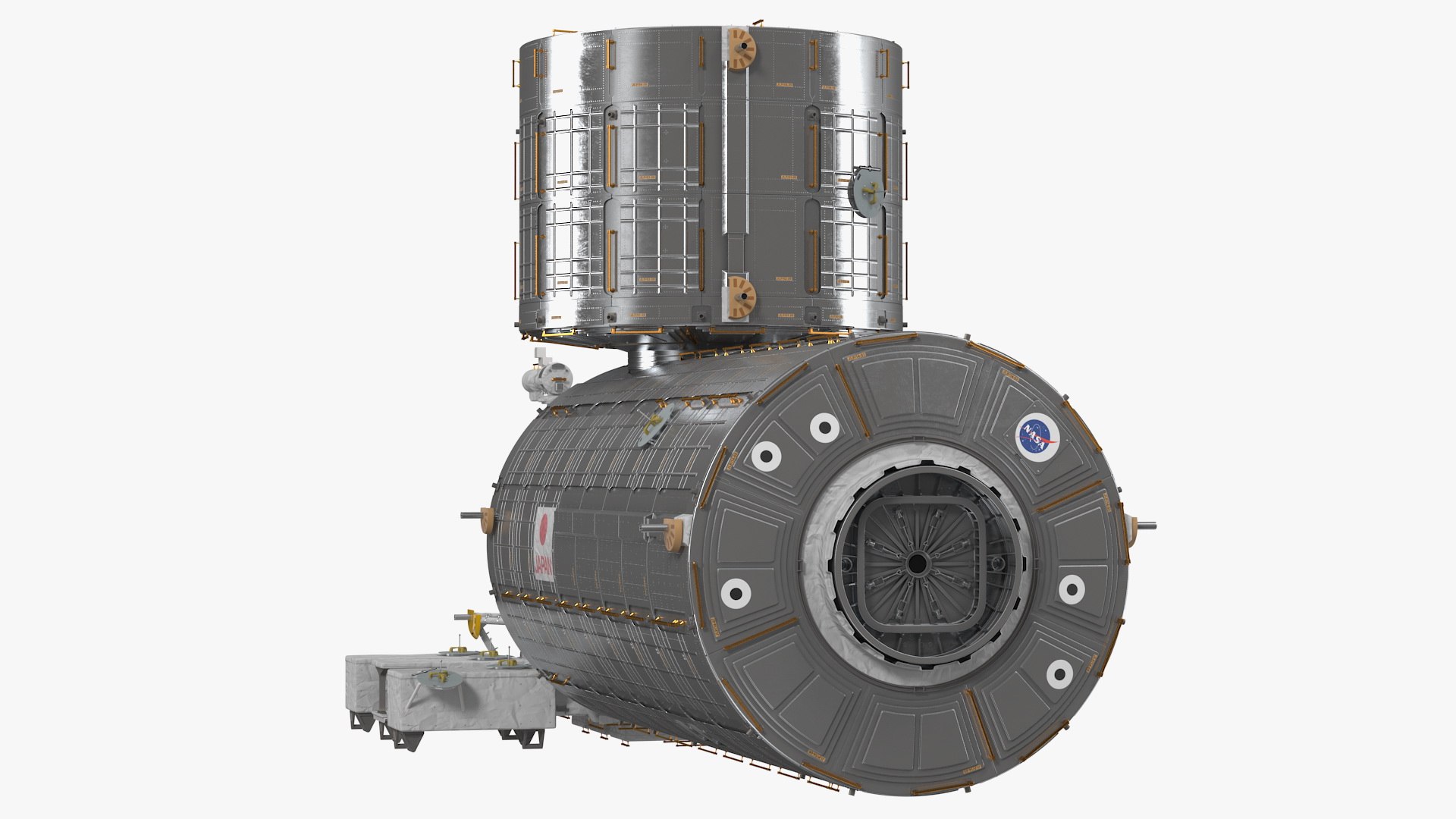 Iss japanese experiment module model - TurboSquid 1611301