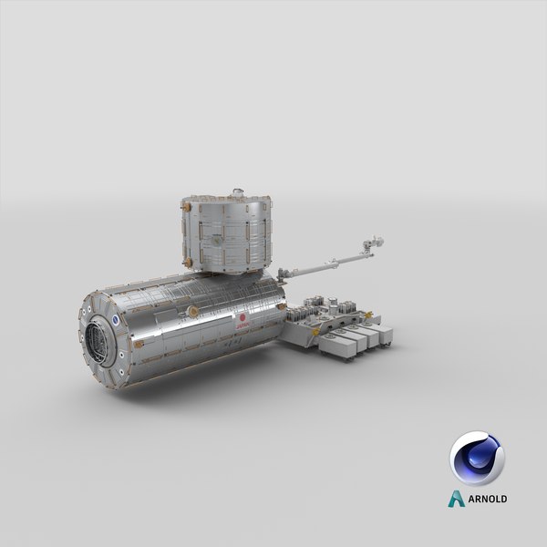 Iss japanese experiment module model - TurboSquid 1611301