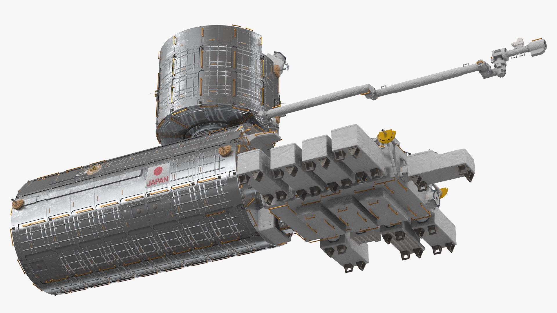 Iss japanese experiment module model - TurboSquid 1611301