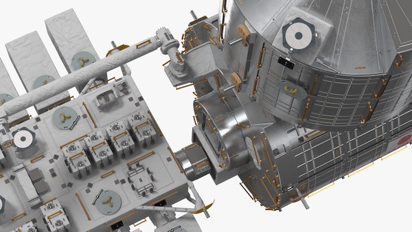 Iss japanese experiment module model - TurboSquid 1611301