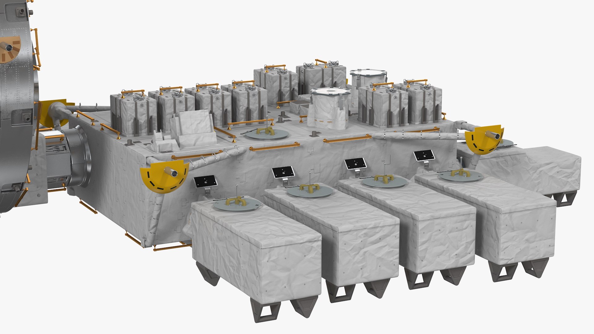 Iss japanese experiment module model - TurboSquid 1611301