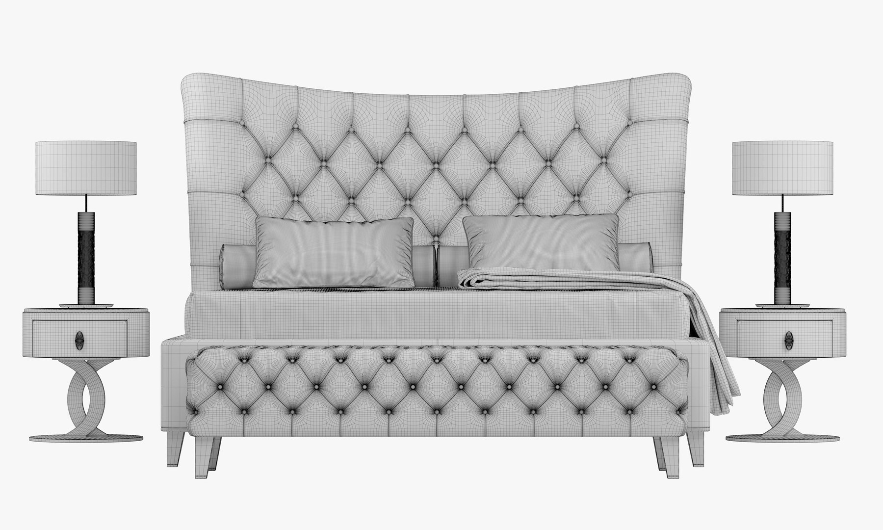 3D Berenice Bed Opera Contemporary - TurboSquid 1343532