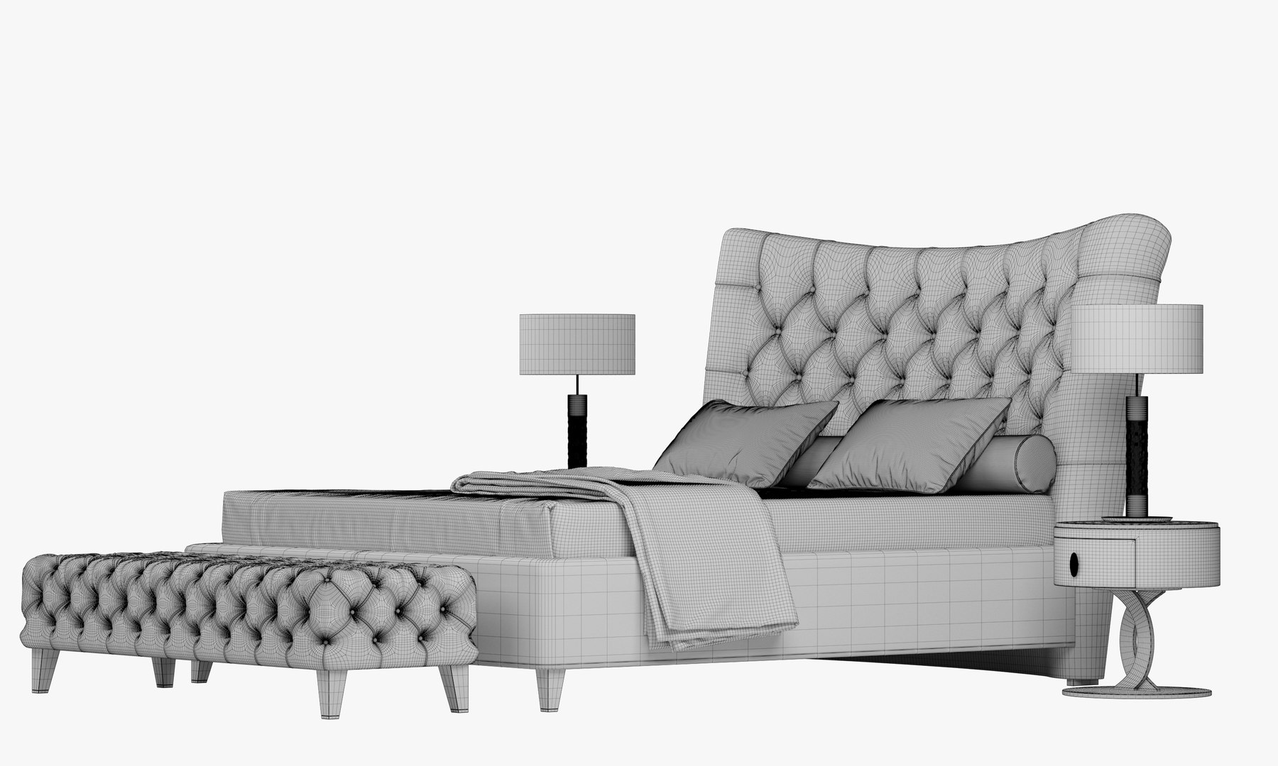 3D Berenice Bed Opera Contemporary - TurboSquid 1343532