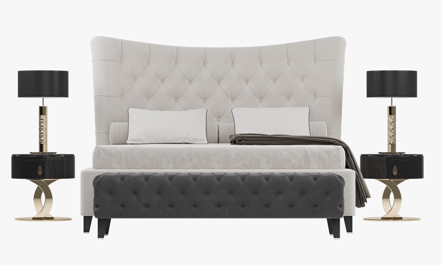 3D Berenice Bed Opera Contemporary - TurboSquid 1343532