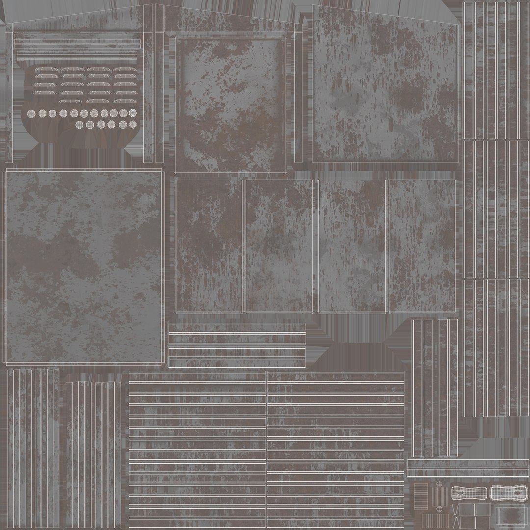 Old Rusty Metal Shed Model - TurboSquid 1601284