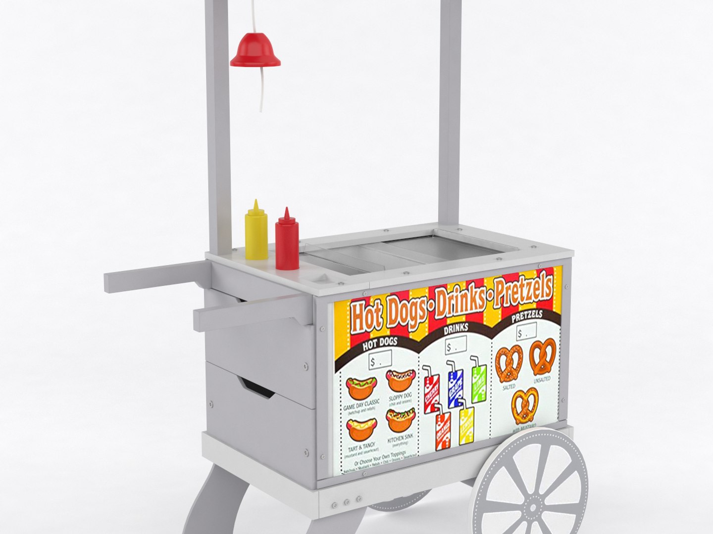 3D Model Food Cart - TurboSquid 1649629