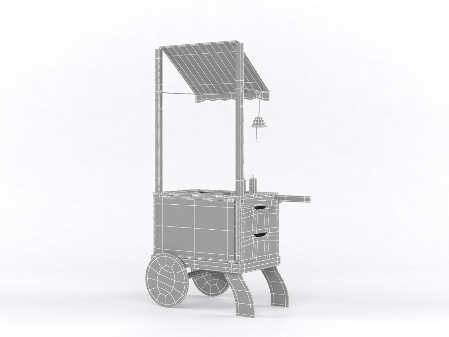 3D Model Food Cart - TurboSquid 1649629