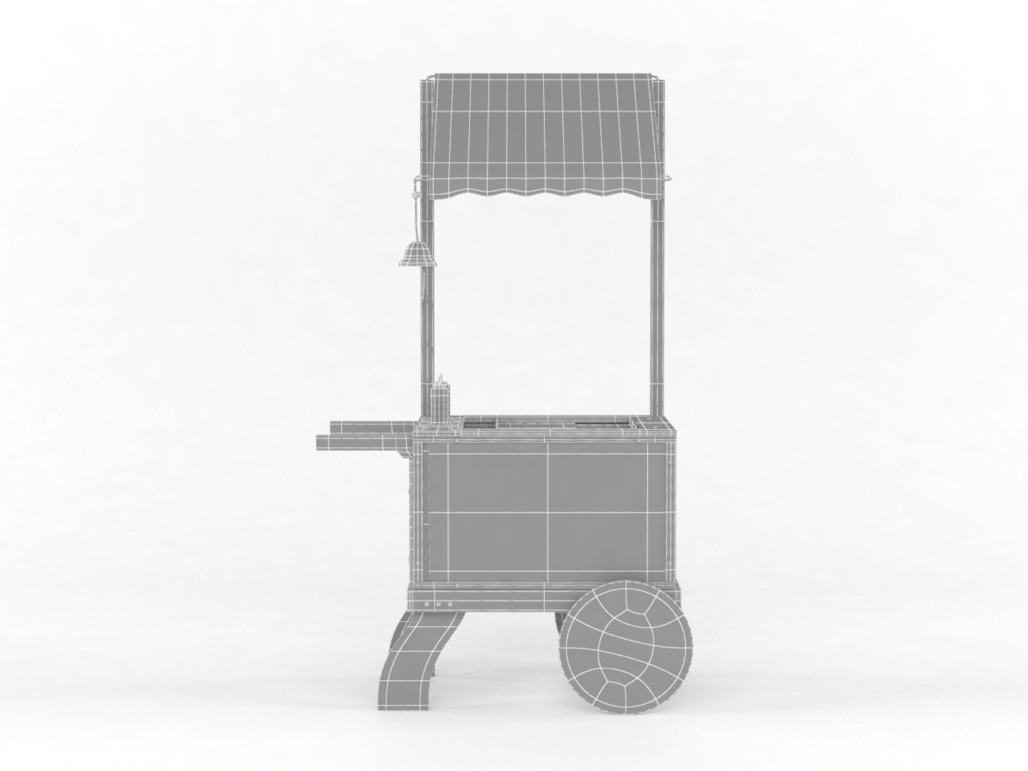 3D Model Food Cart - TurboSquid 1649629