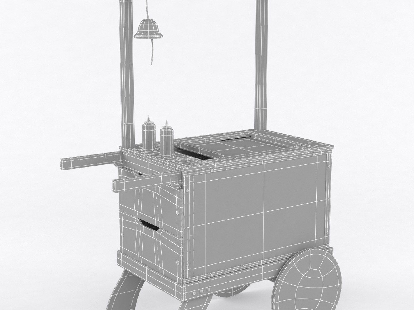3D Model Food Cart - TurboSquid 1649629