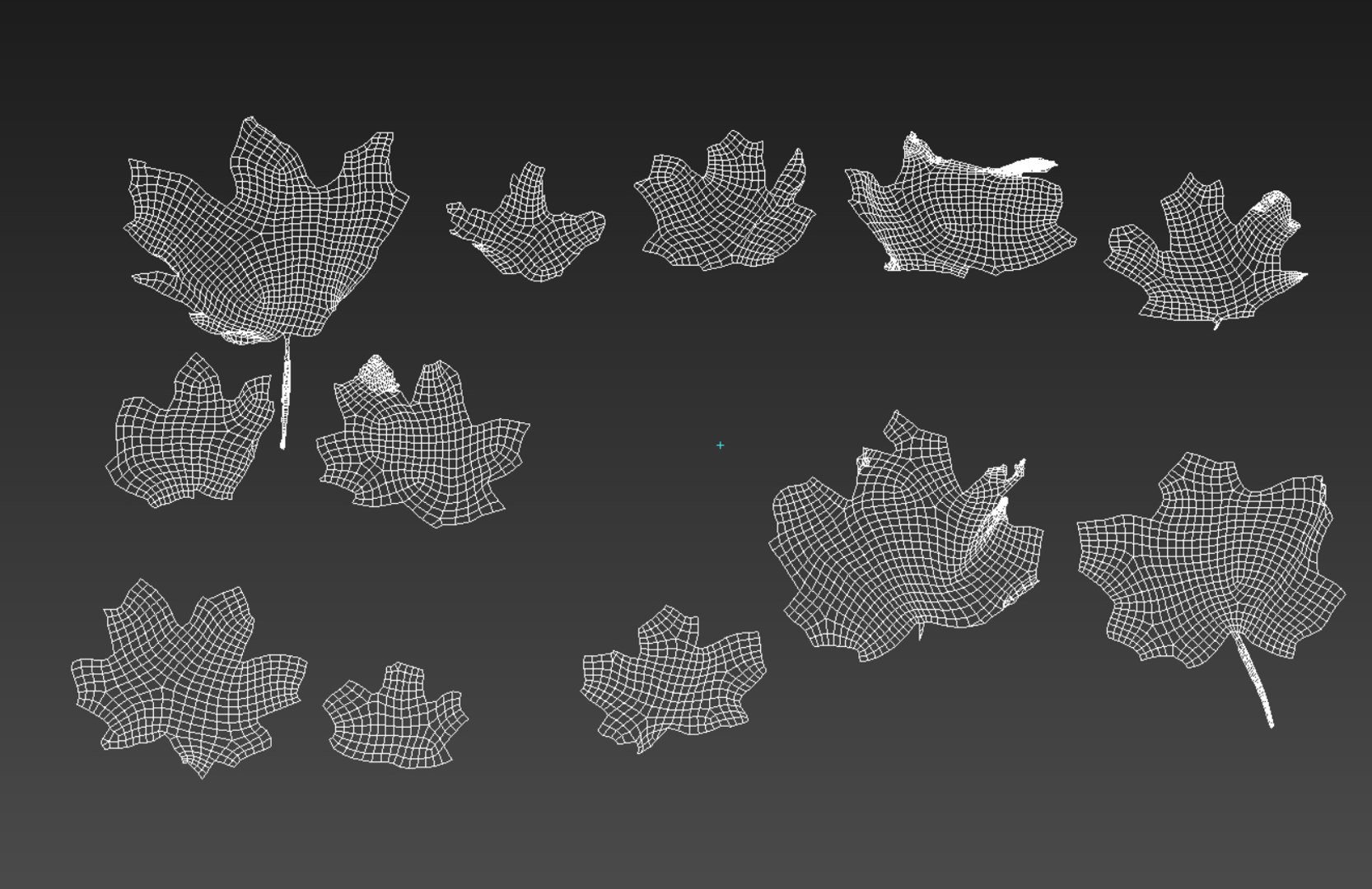 3D Autumn Leaves Scan Pack Model - TurboSquid 1340458