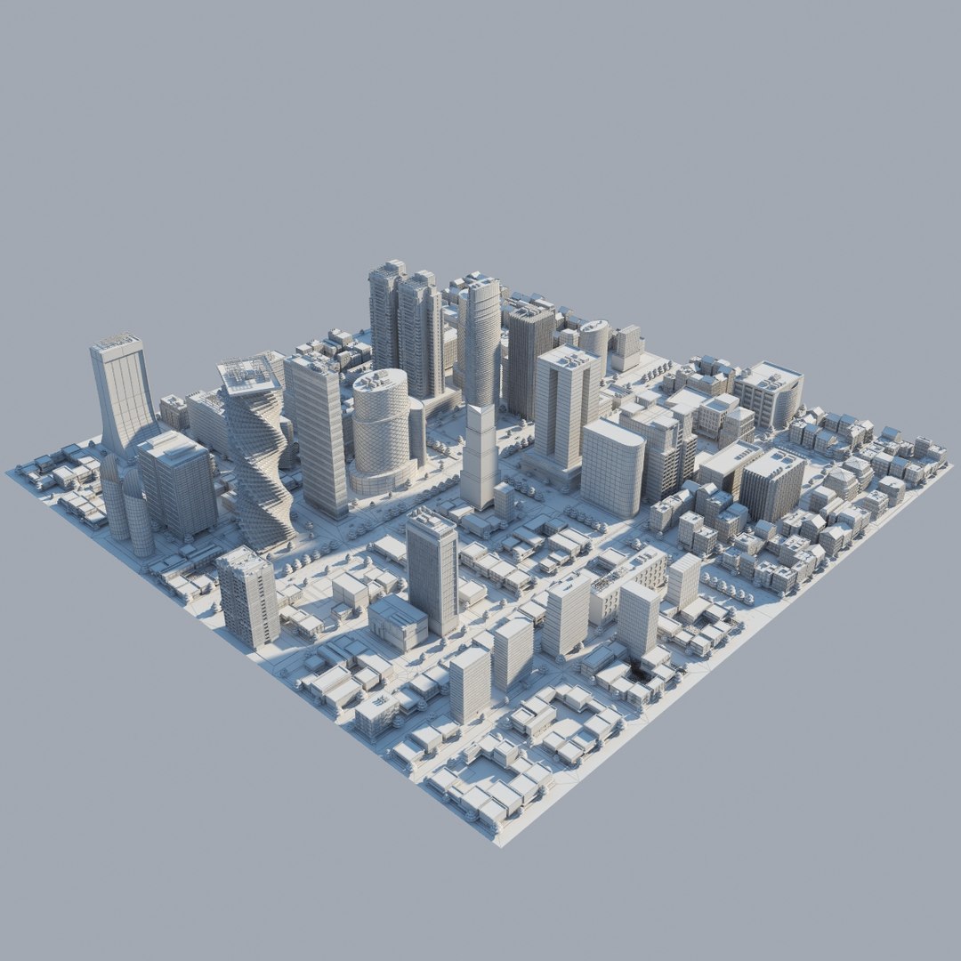 3d Max City Block Cityscapes