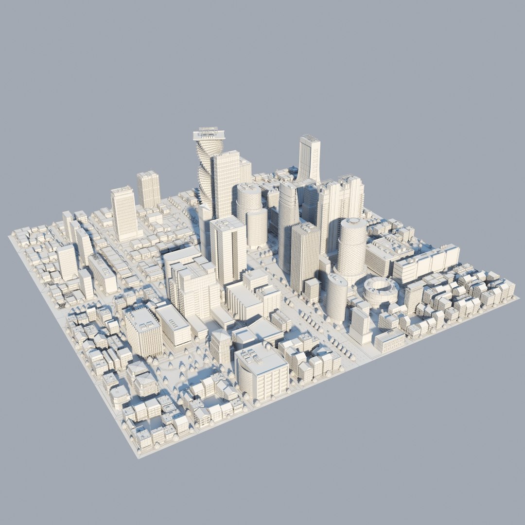 3d Max City Block Cityscapes