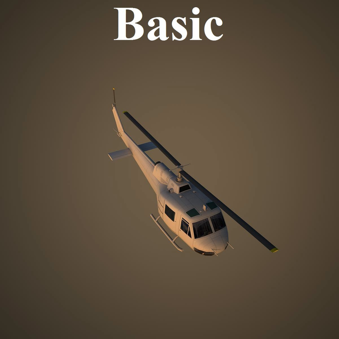 3d Bell Basic Helicopter