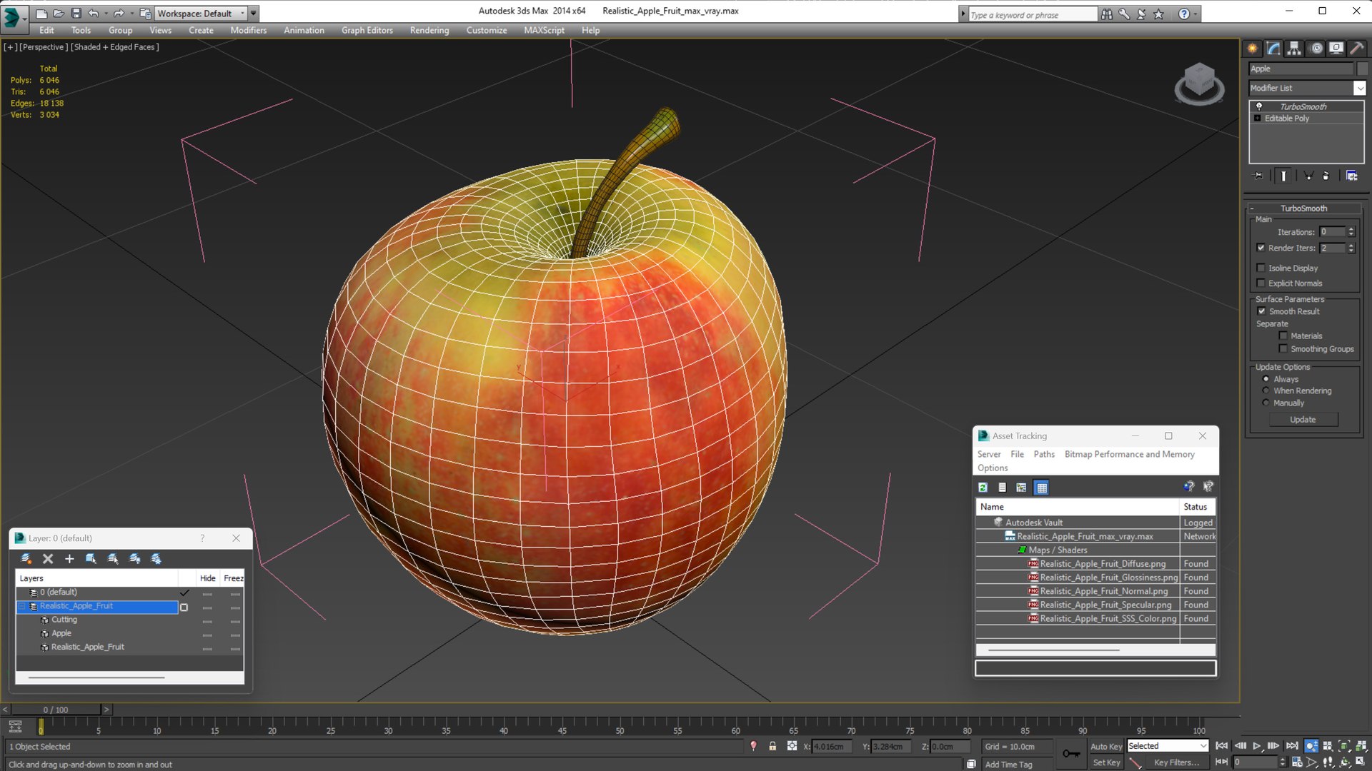 Realistic Apple Fruit Model - TurboSquid 2236319
