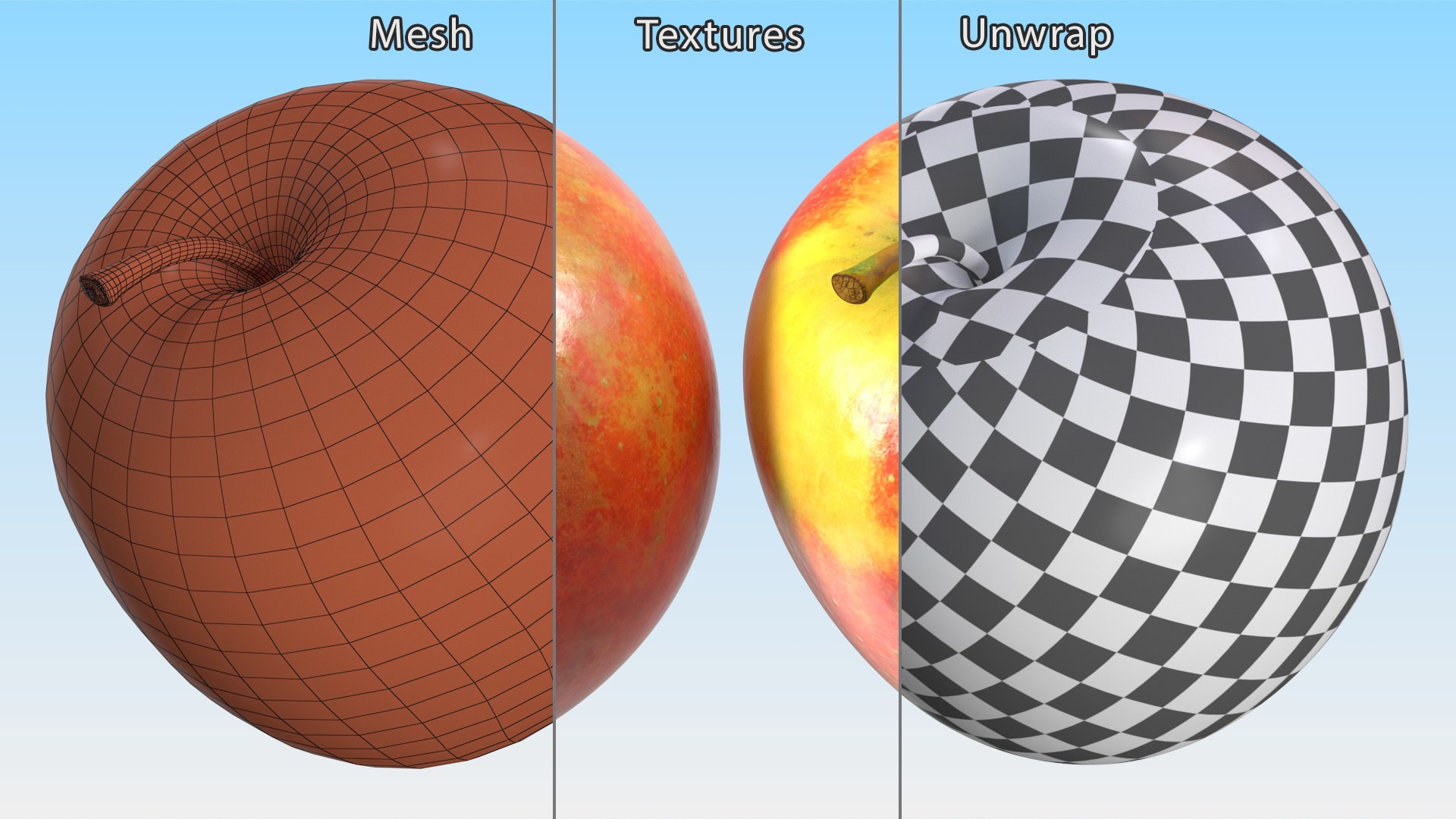 Realistic Apple Fruit Model - TurboSquid 2236319