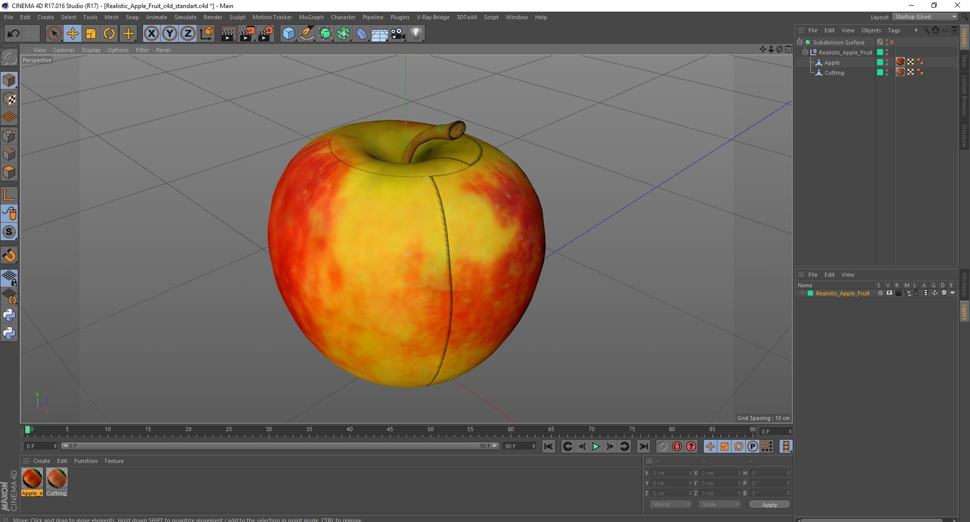 Realistic Apple Fruit Model - TurboSquid 2236319