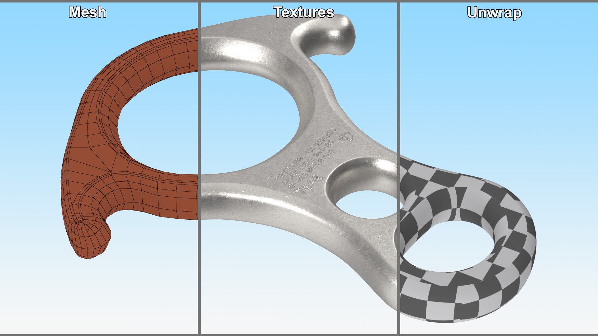 3D Rescue Figure 8 Stainless Steel Belay NFPA Model - TurboSquid 2191868