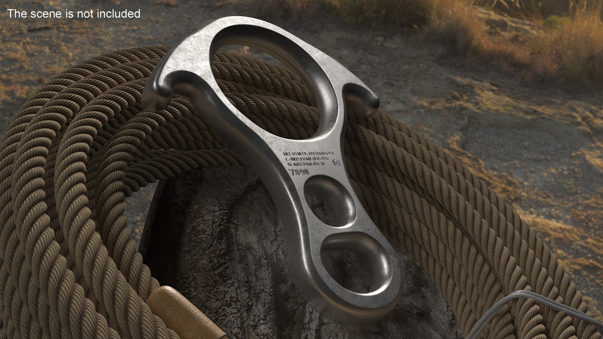 3D Rescue Figure 8 Stainless Steel Belay NFPA Model - TurboSquid 2191868