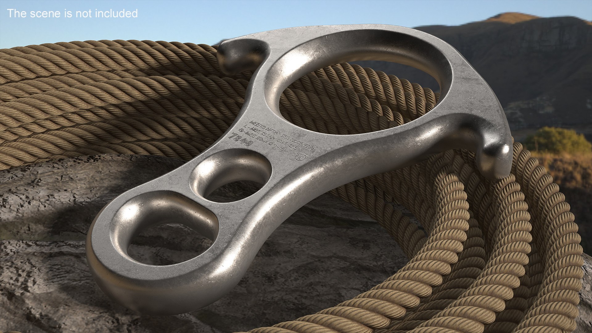 3D Rescue Figure 8 Stainless Steel Belay NFPA Model - TurboSquid 2191868