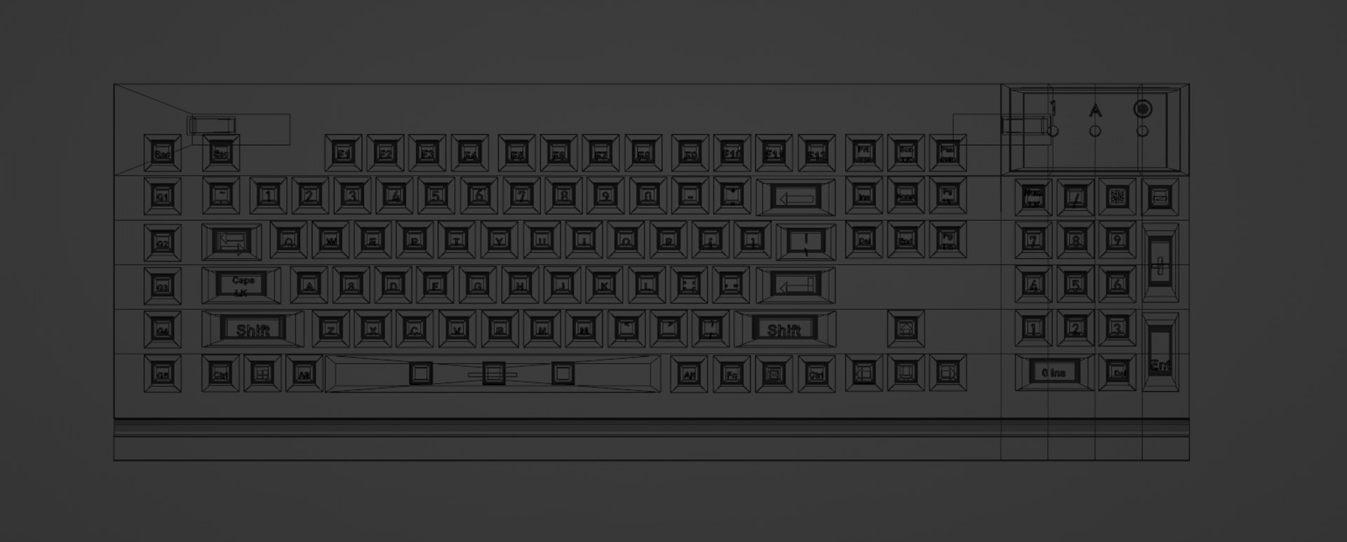 Mechanical Gaming Keyboard 3D Model - TurboSquid 2026011