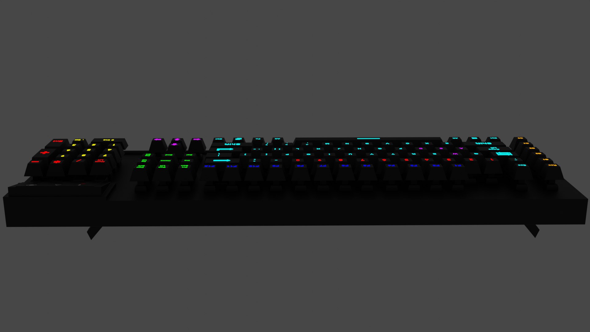 Mechanical Gaming Keyboard 3D Model - TurboSquid 2026011