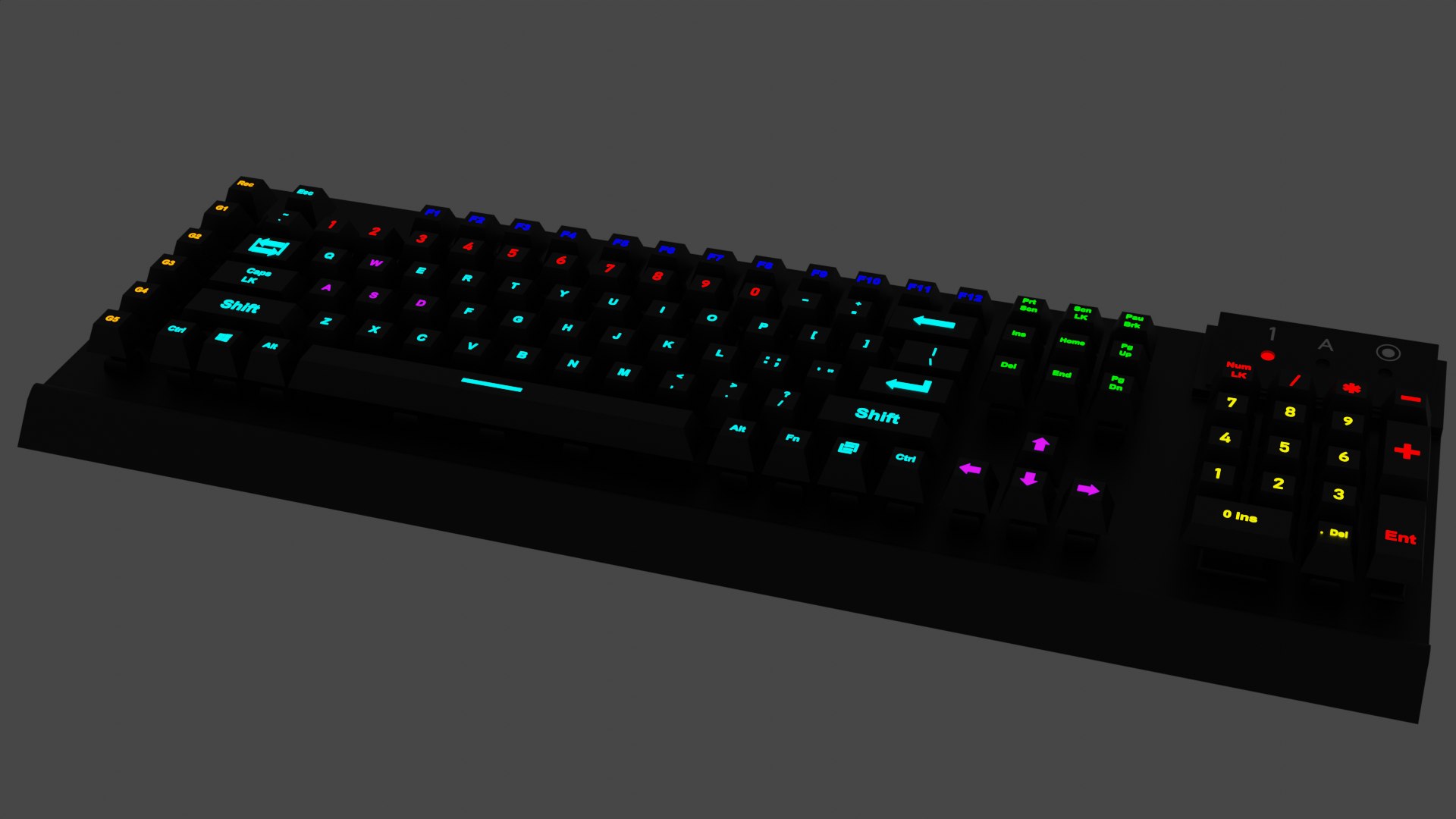 Mechanical Gaming Keyboard 3D Model - TurboSquid 2026011